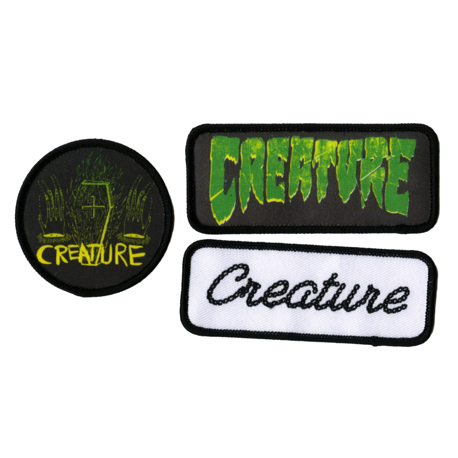 Parches Creature 3-Piece Patch Set Green/Black – On Board Shop desde 1997